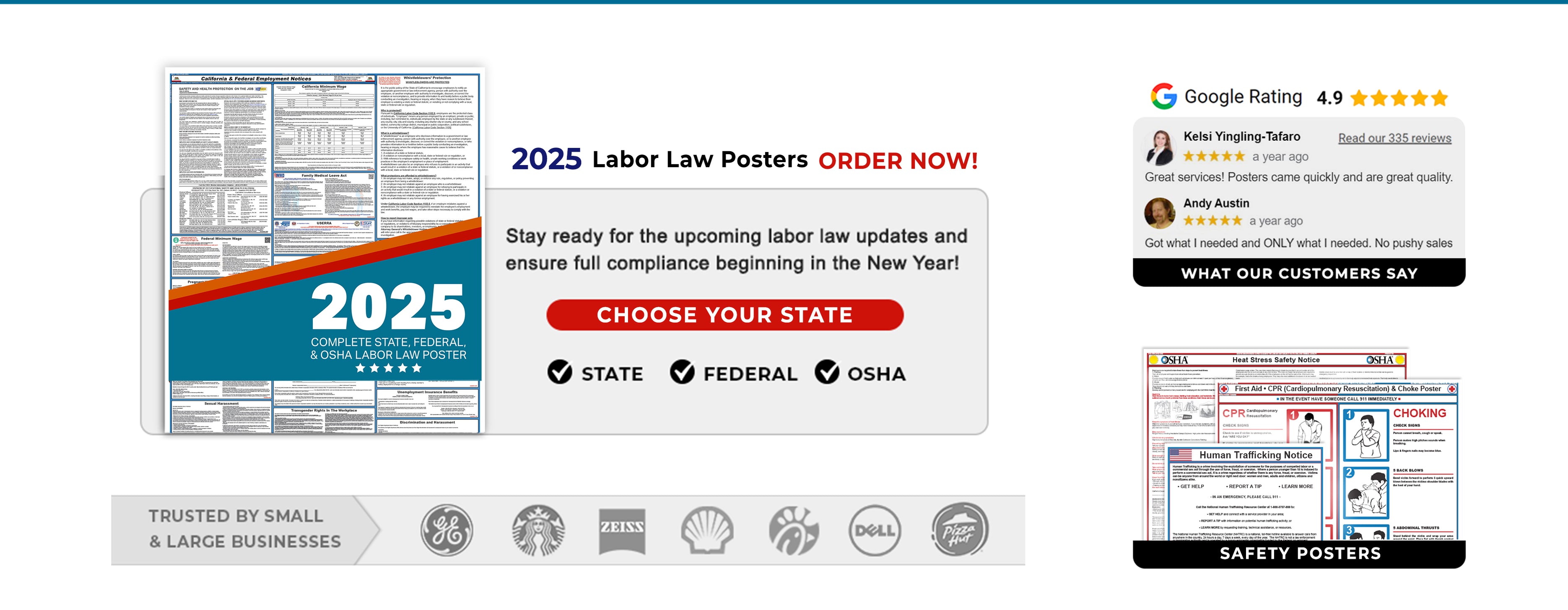 State and Federal Poster, Inc. Compliant Labor Law Posters