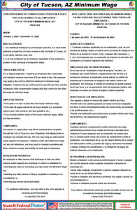 Digital Tucson, Arizona Minimum Wage Act (Bilingual) | State & Federal ...
