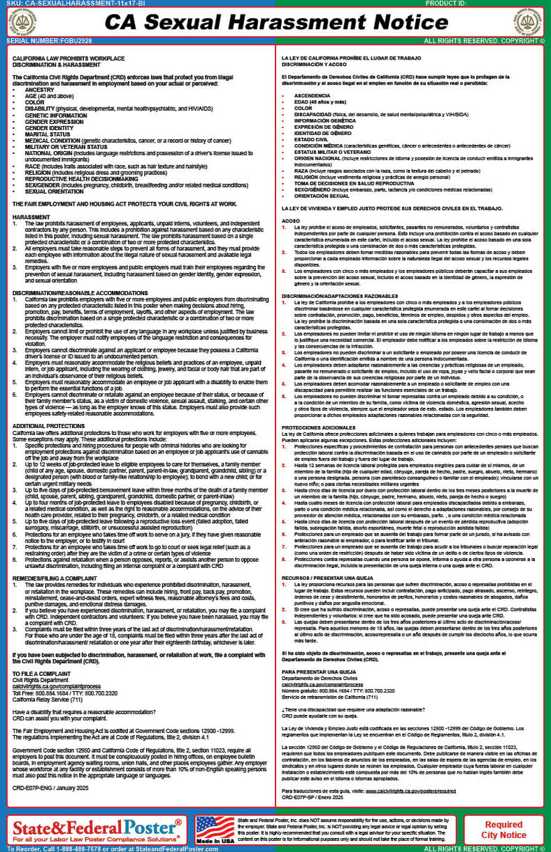 State & Federal Poster — State and Federal Poster