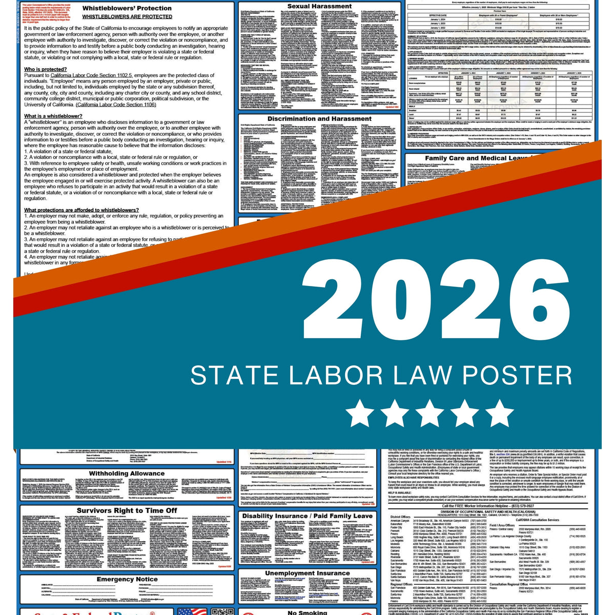 California State Labor Law Poster 2026 — State and Federal Poster