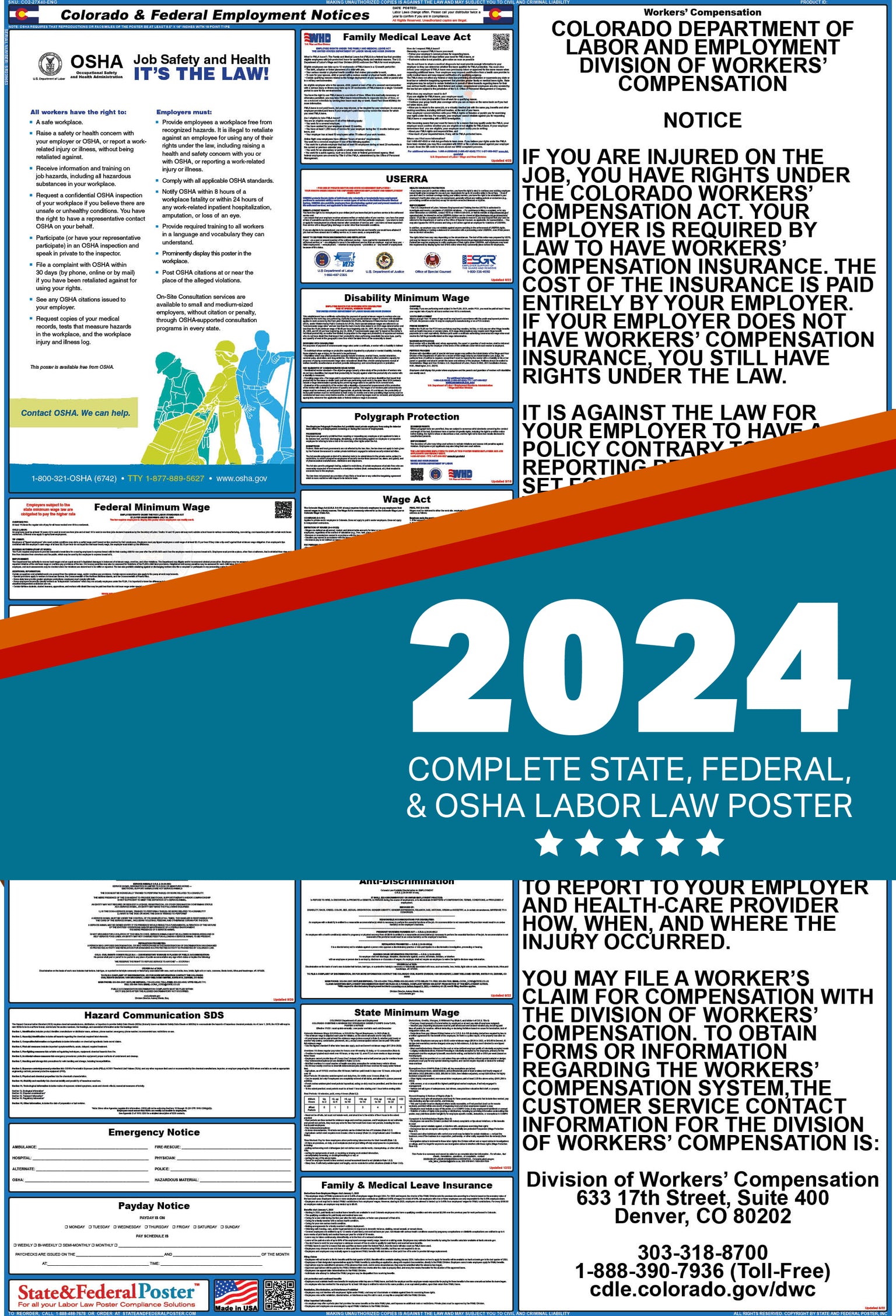 2024 Digital Labor Law Posters — State and Federal Poster