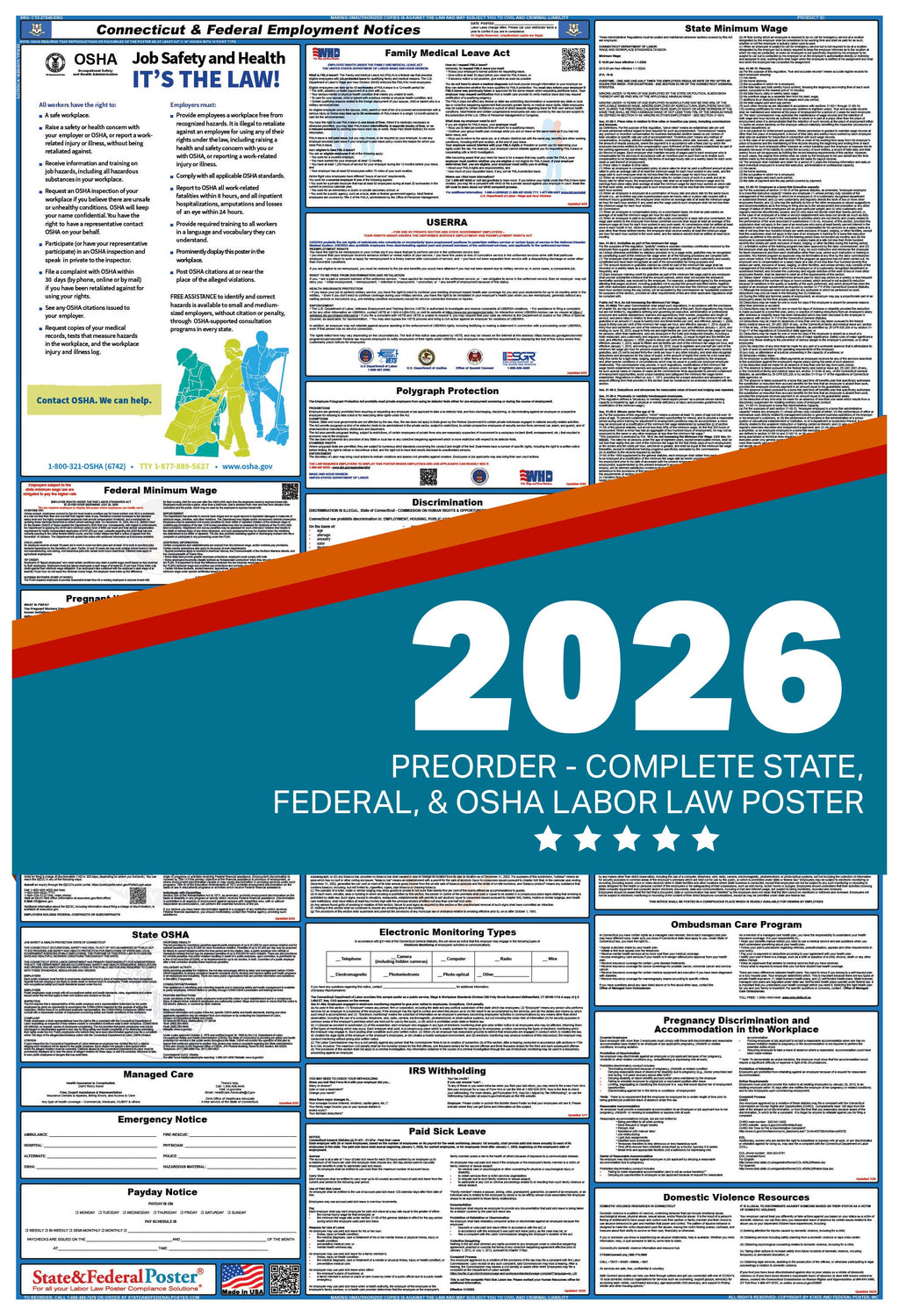 2026 Digital Labor Law Posters — State and Federal Poster