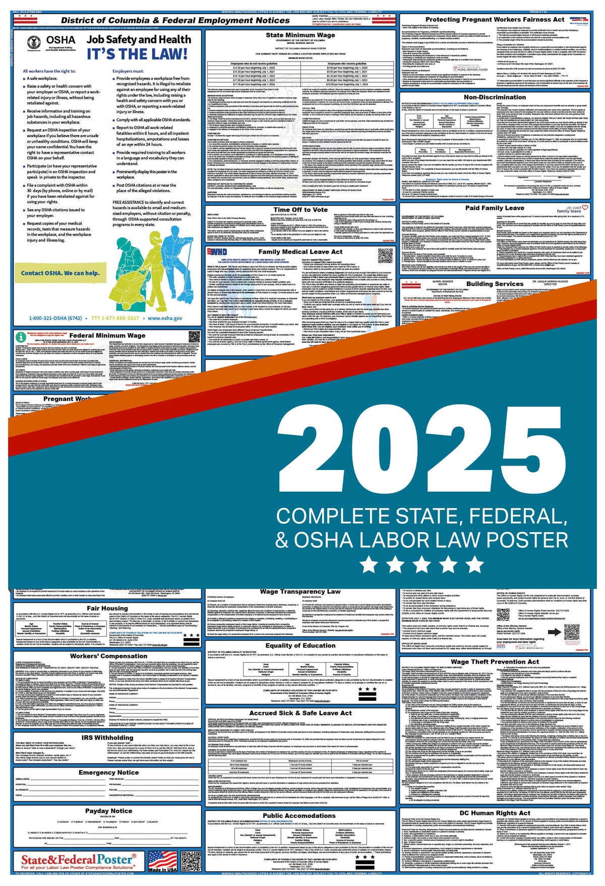 District of Columbia Digital Labor Law Poster 2025 — State and Federal ...