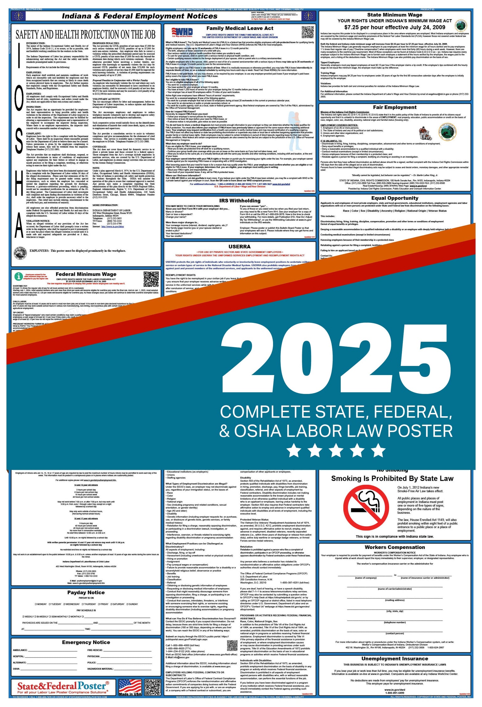 2025 Digital Labor Law Posters — State and Federal Poster