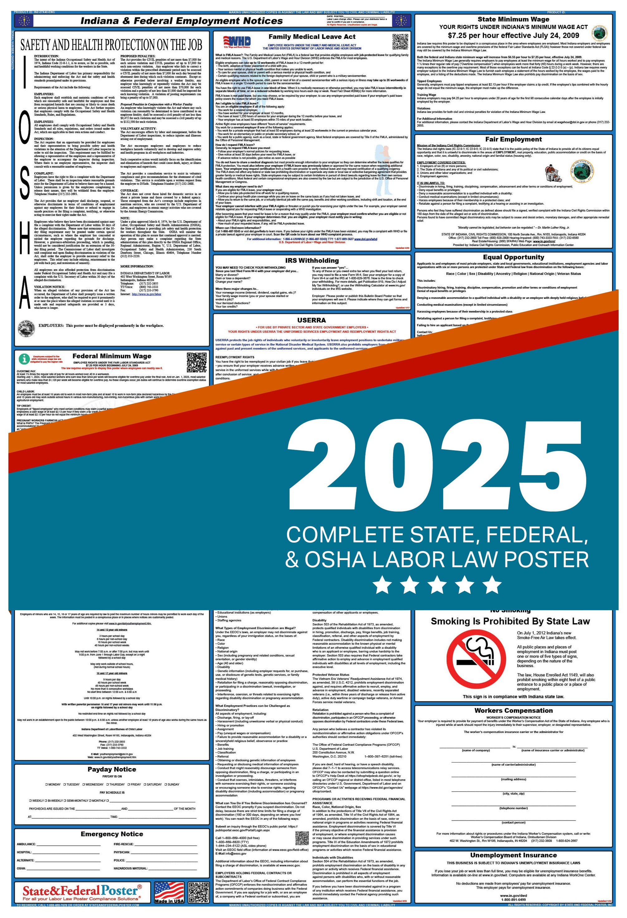 2025 Digital Labor Law Posters — State and Federal Poster