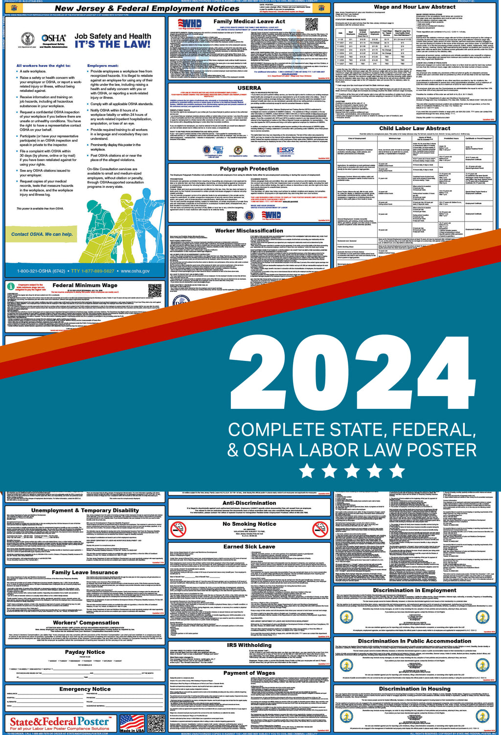 2024 Digital Labor Law Posters — State and Federal Poster