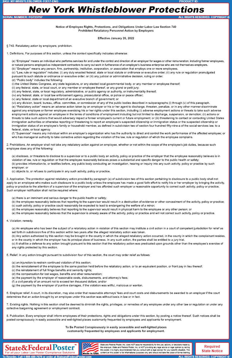 Digital New York Whistleblower Protections Under §740 | State & Federa ...