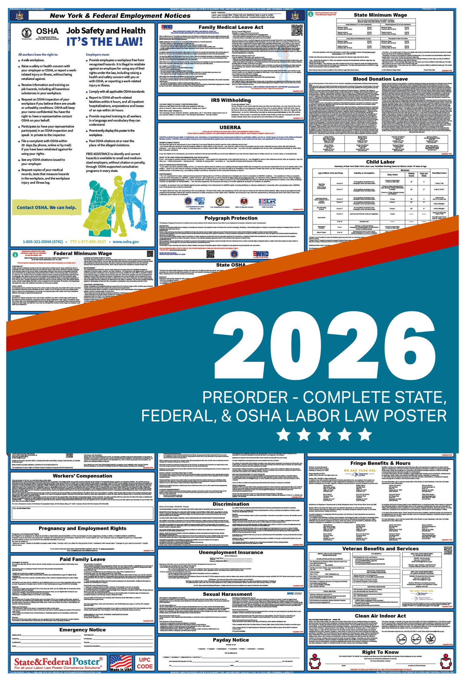 PREORDER - 2026 State & Federal Posters — State and Federal Poster