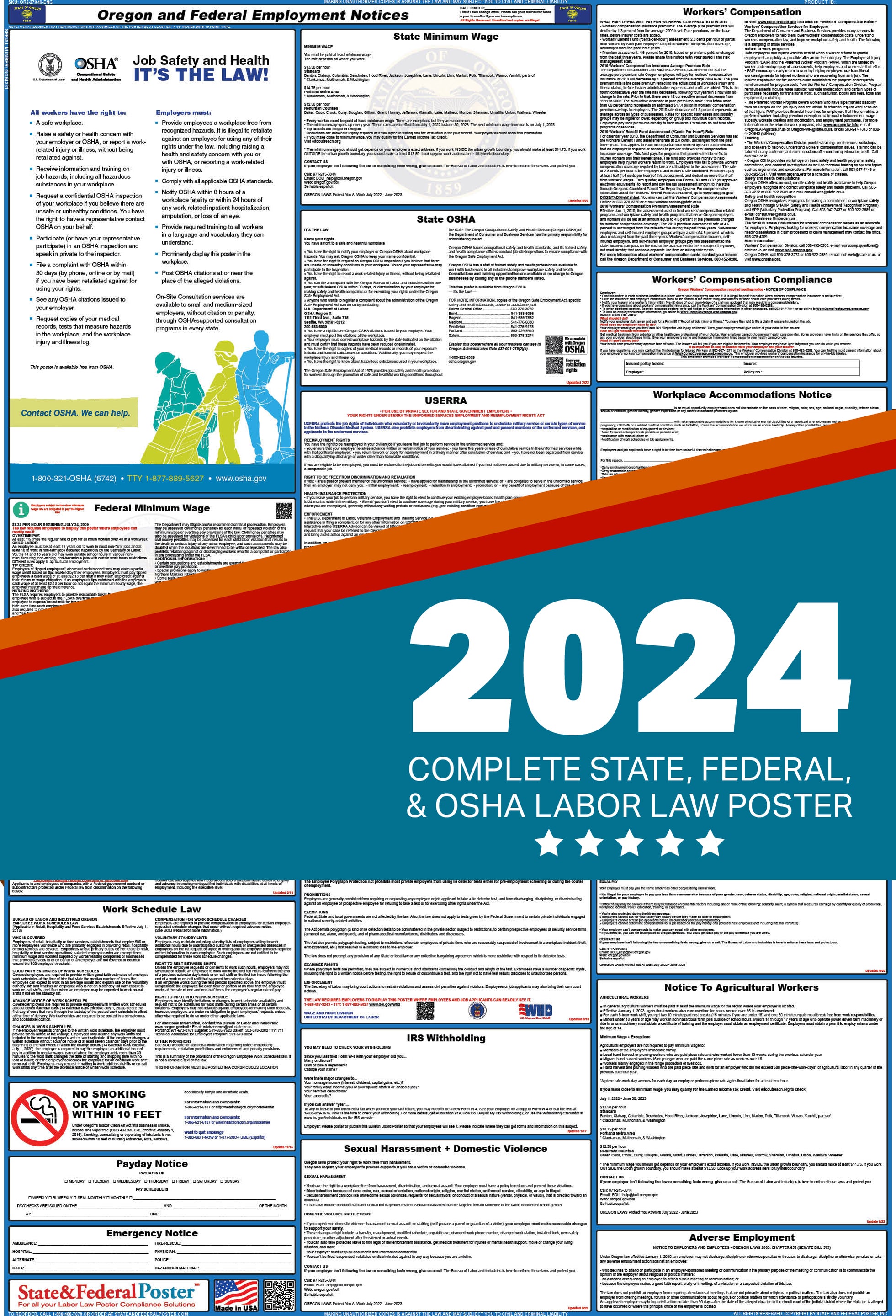 2024 Digital Labor Law Posters — State and Federal Poster