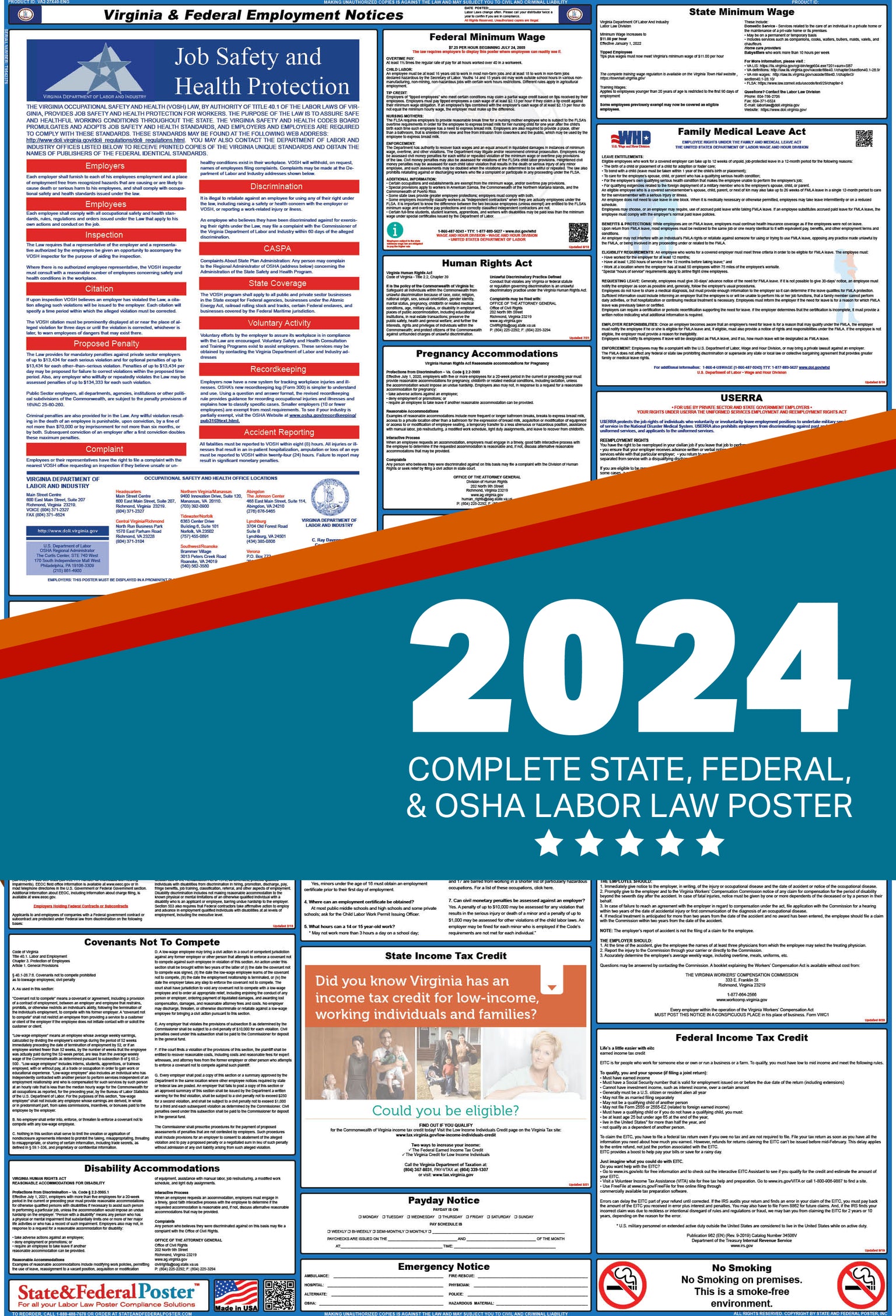 2024 Digital Labor Law Posters — State and Federal Poster