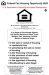 Federal Fair Housing Poster — State and Federal Poster