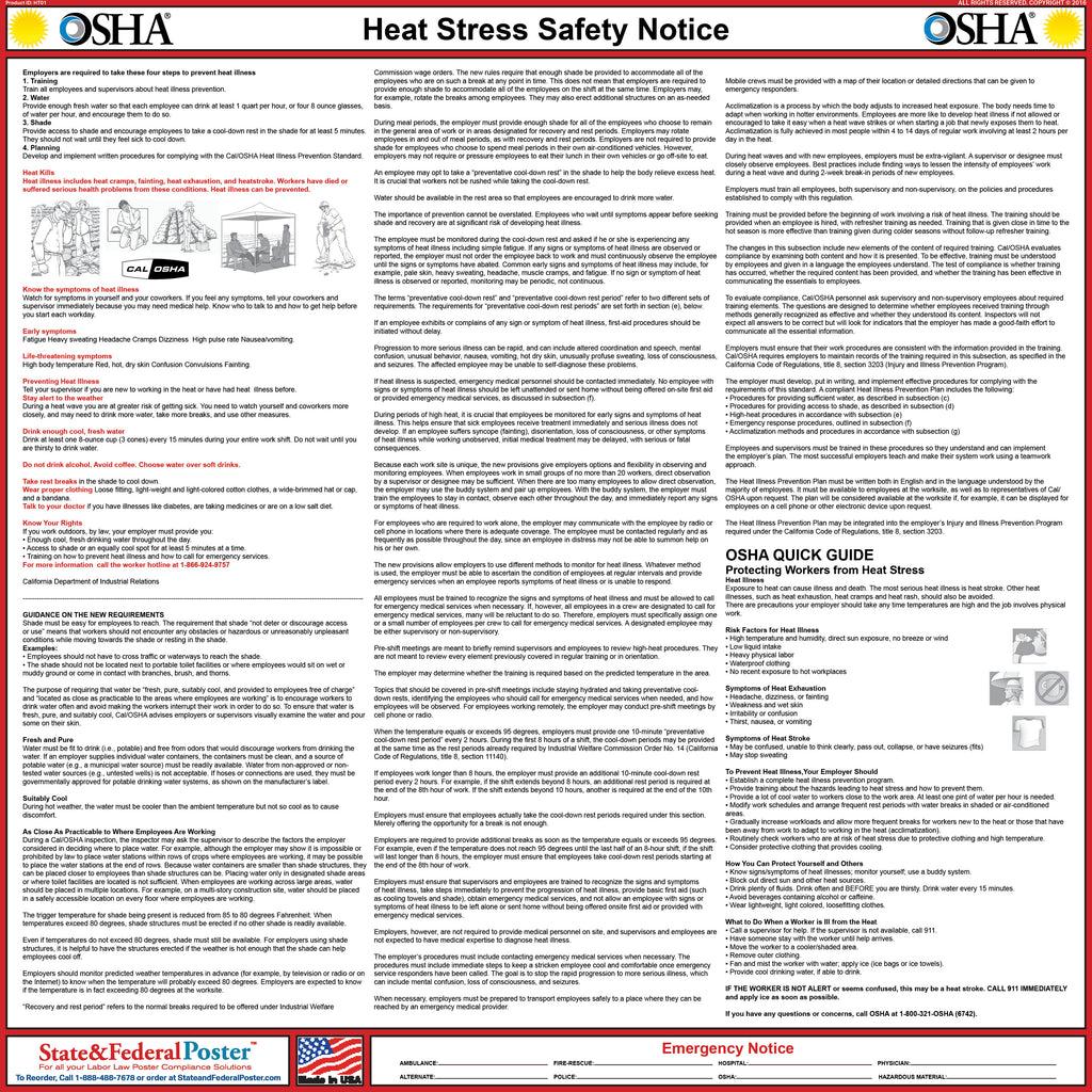 Safety Posters - Home Page — State and Federal Poster