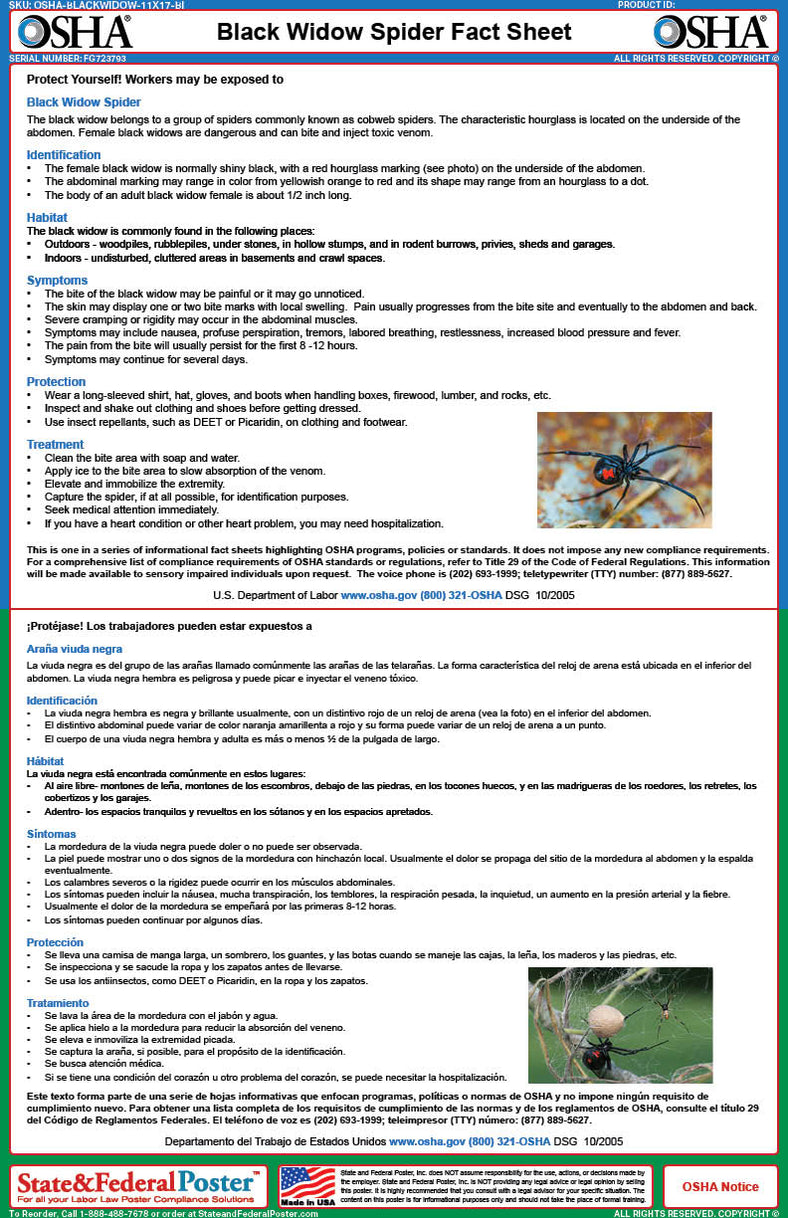 OSHA Fact Sheets — State and Federal Poster