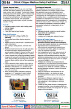 OSHA Chipper Machine Safety Fact Sheet — State and Federal Poster