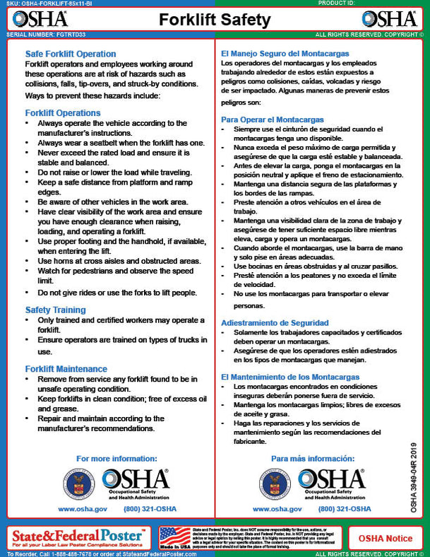 OSHA — State and Federal Poster