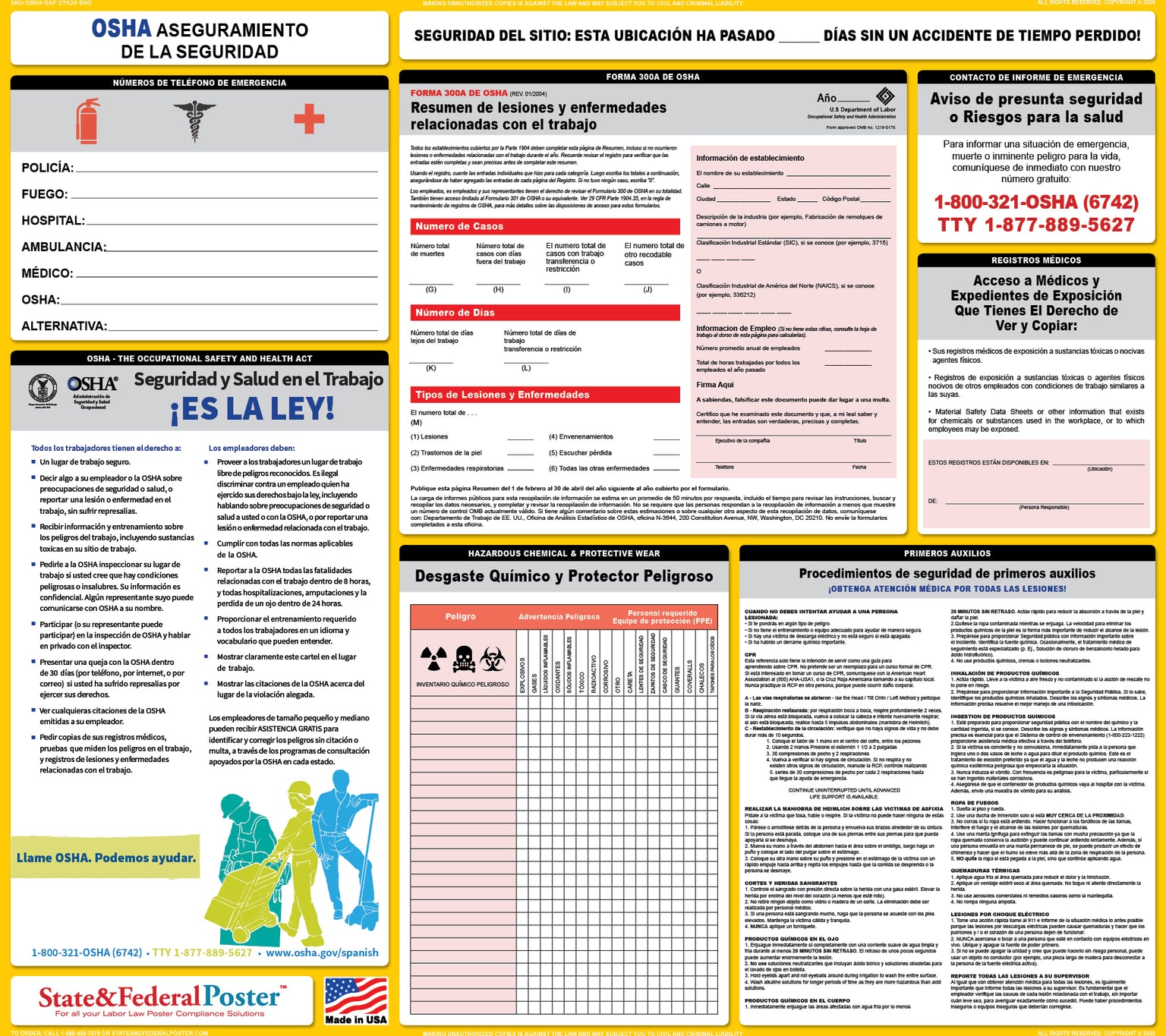 State and Federal Poster, Inc. Compliant Labor Law Posters