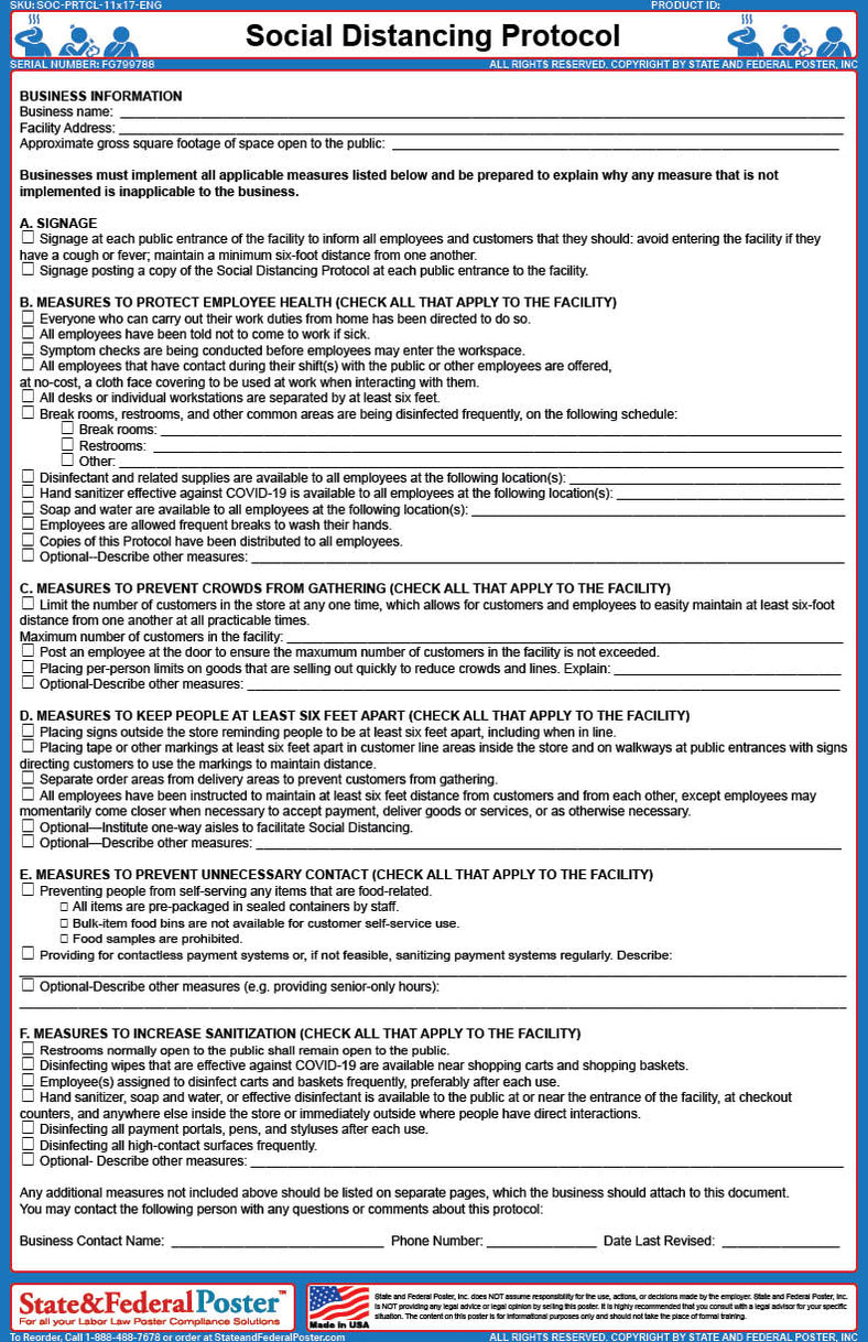 State and Federal Poster, Inc. Compliant Labor Law Posters